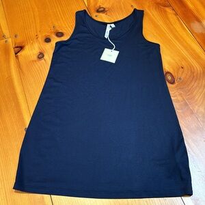 Comfy USA | Tops | New Comfy Usa S Navy Blue Tank Top Tunic Mini ...